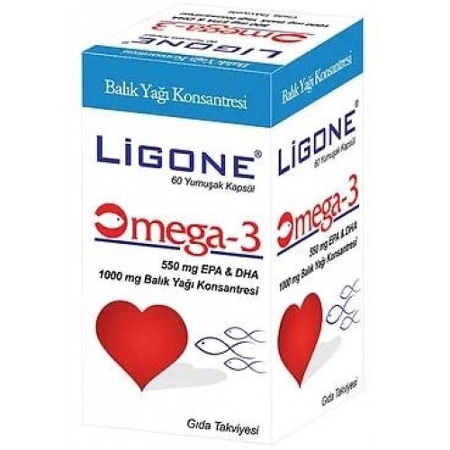 Ligone Omega 3 1000 mg 60 Capsules | Doza.Net